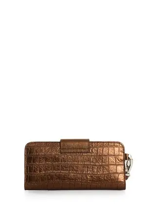 VELEZ Extravaganza Folia Leather Checkbook Wallet