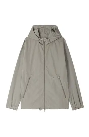 Sandro Technical Hooded Zip-up Jacket - Aluminum