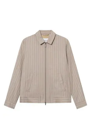 LES DEUX Como Pinstripe Coach Jacket