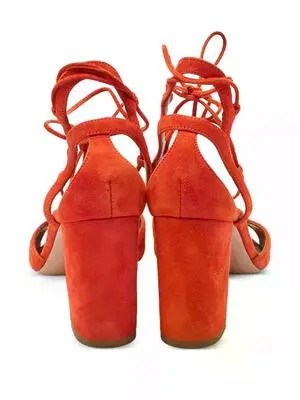 AQUAZZURA Ankle-strap Block-heel Sandals