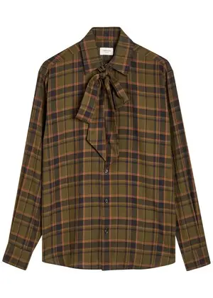 Saint Laurent Tie Neck Shirts For Women