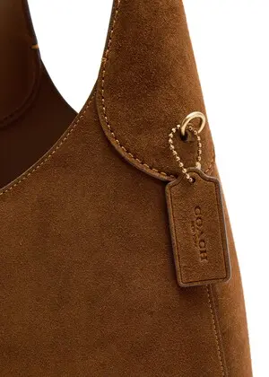 COACH Brooklyn 28 Suede Shoulder Bag - Brown