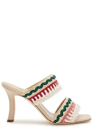Manolo Blahnik Woven Sandals For Women