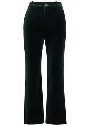 Women's Green Velvet Pants