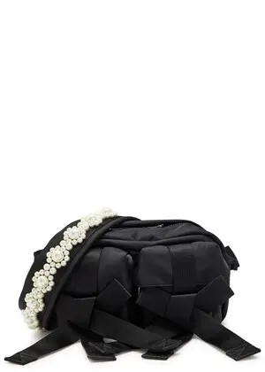 Simone Rocha Bow And Bead-embellished Cross-body Bag