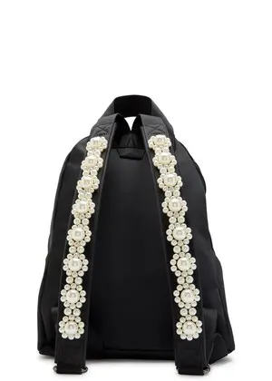 Simone Rocha Bow And Bead-embellished Nylon Backpack