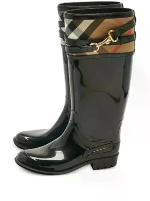 Burberry Gold Tone Boots For Women