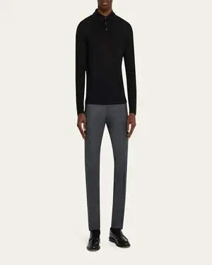 Cesare Attolini Wool Slim-fit Trousers
