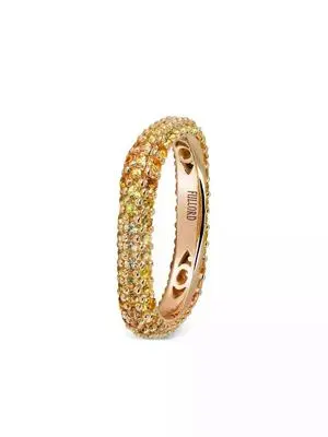 FULLORD 18kt Rose Gold Eternity Ring With Sapphires - Pink