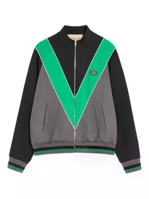 Valentino Garavani Vlogo Patch Zip Up Sweatshirt