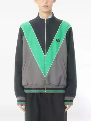 Valentino Garavani Vlogo Patch Zip Up Sweatshirt