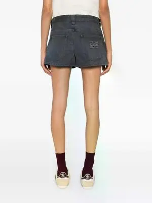 Miu Miu Logo-embroidered Mini Shorts