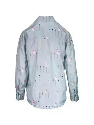 ODEEH Printed Silk Shirt
