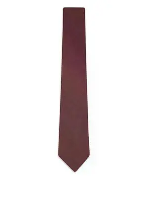 Canali Wool Neck Tie - Brown