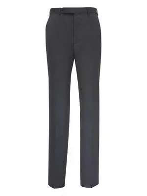 Zegna Wool Tailored Trousers - Grey