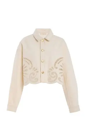 Ulla Johnson The Bobbi Eyelet Jacket - White