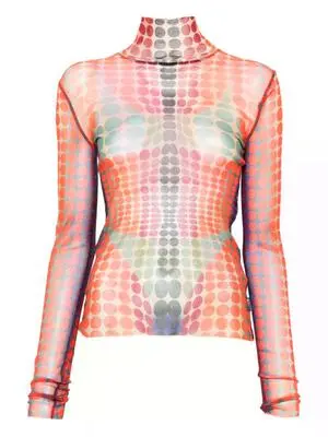 Jean Paul Gaultier Patterned Long-sleeve Top