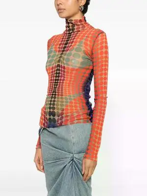 Jean Paul Gaultier Patterned Long-sleeve Top