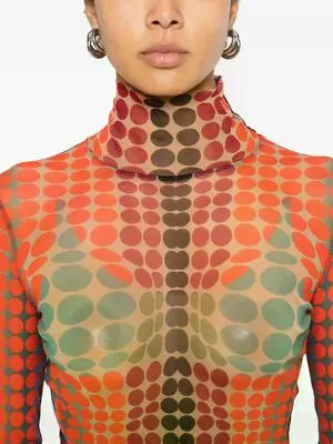 Jean Paul Gaultier Patterned Long-sleeve Top