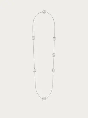 FERRAGAMO Vara Long Necklace - Silver