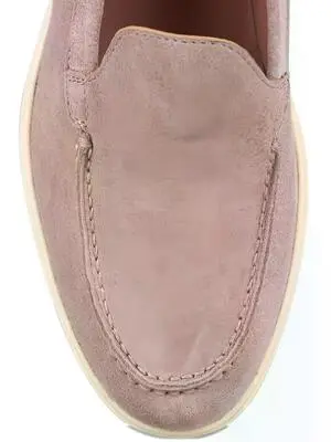 Santoni Yaltamoc Suede Slip-on Loafers - Neutrals