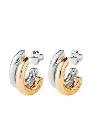 Jenny Bird Florence Two-tone Earrings - Silver