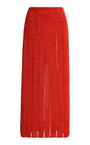 Proenza Schouler Maelle Midi Skirt - Red