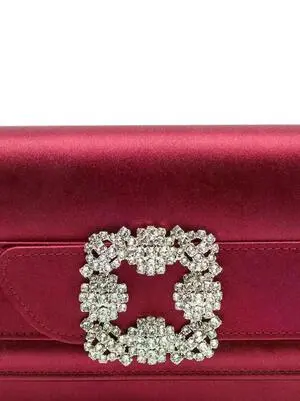 Manolo Blahnik Gothisi Embellished Clutch Bag - Red