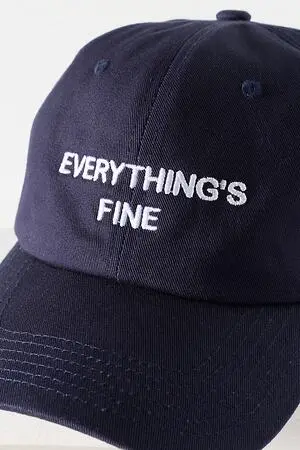 Intentionally Blank Everything's Fine Baseball Cap