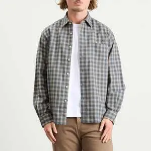 Nn07 Deon Check Flannel Shirt - Blue Check