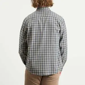 Nn07 Deon Check Flannel Shirt - Blue Check