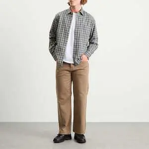 Nn07 Deon Check Flannel Shirt - Blue Check