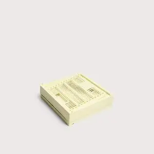 HAY Cube Recycled Colour Crate - Light Yellow
