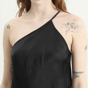 Rick Owens One Shoulder Slip Top - Black