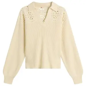 LEVI'S Bianca Crochet Polo Sweater