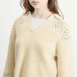 LEVI'S Bianca Crochet Polo Sweater