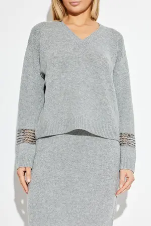 Fabiana Filippi Sweater With Sequined Inserts