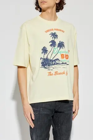 Dsquared2 T-shirt With Print - Yellow
