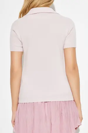 Blumarine Cashmere Polo Shirt - Pink