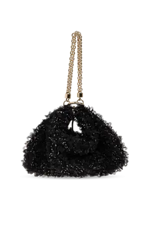 JIMMY CHOO Callie Handheld Bucket Bag - Black