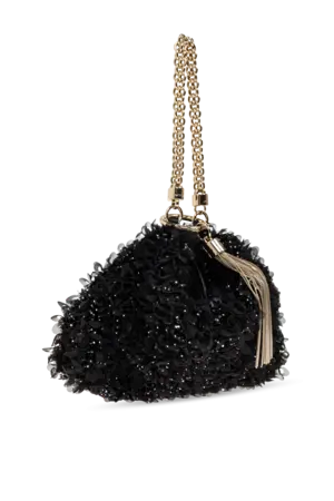 JIMMY CHOO Callie Handheld Bucket Bag - Black