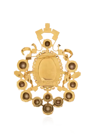 Balmain Brooch With Crystals