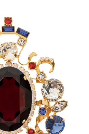 Balmain Brooch With Crystals