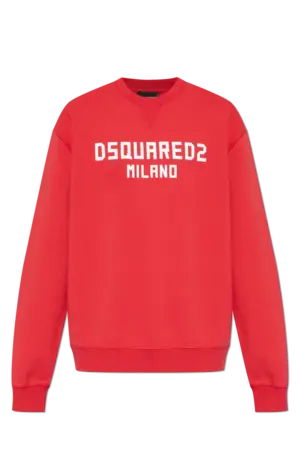 Dsquared2 Crewneck Sweatshirt With Printed Logo - Red