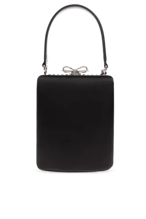 SELF-PORTRAIT Clutch Bag With Crystal Embellishments - Silver