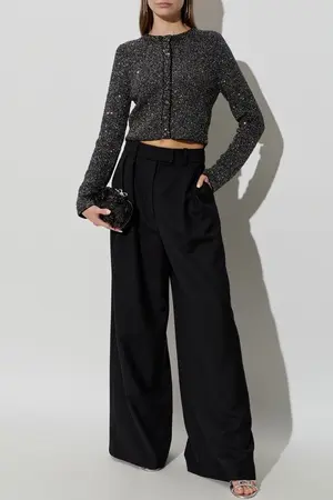 LoveShackFancy Ferra Cardigan - Black