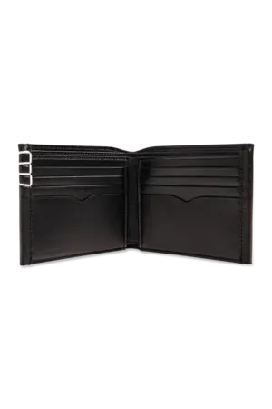 JW Anderson Foldable Leather Wallet - Black