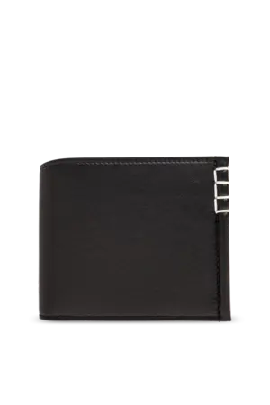 JW Anderson Foldable Leather Wallet - Black