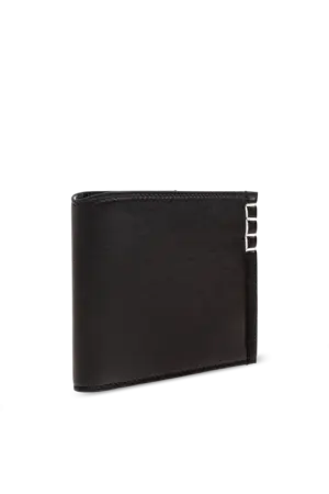 JW Anderson Foldable Leather Wallet - Black