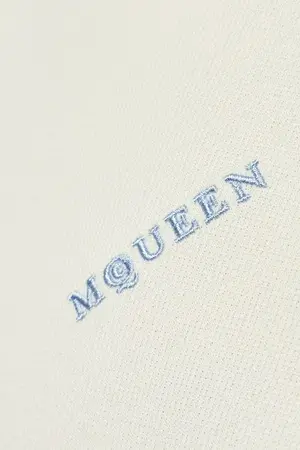 Alexander McQueen Polo With Logo - Cream